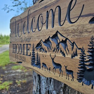 Custom Outdoor/indoor Wooden Personalized Signs. Cabin, Lakehouse, Farm ...