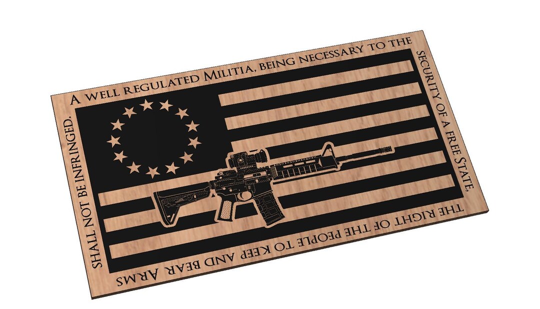 Wooden 2nd Amendment Right to Bear Arms American Flag Sign USA - Etsy