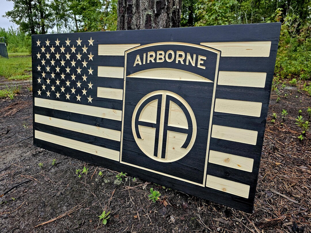 Wooden 82nd Airborne American Flag Sign USA - Etsy