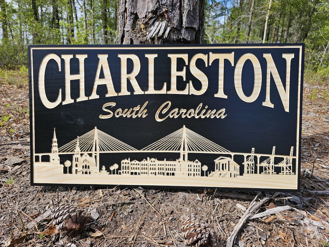 Wooden Charleston South Carolina SC Sign USA - Etsy
