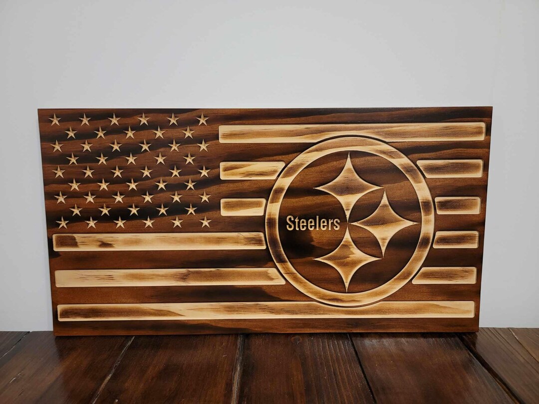 Wooden Pittsburgh Flag Sign USA - Etsy