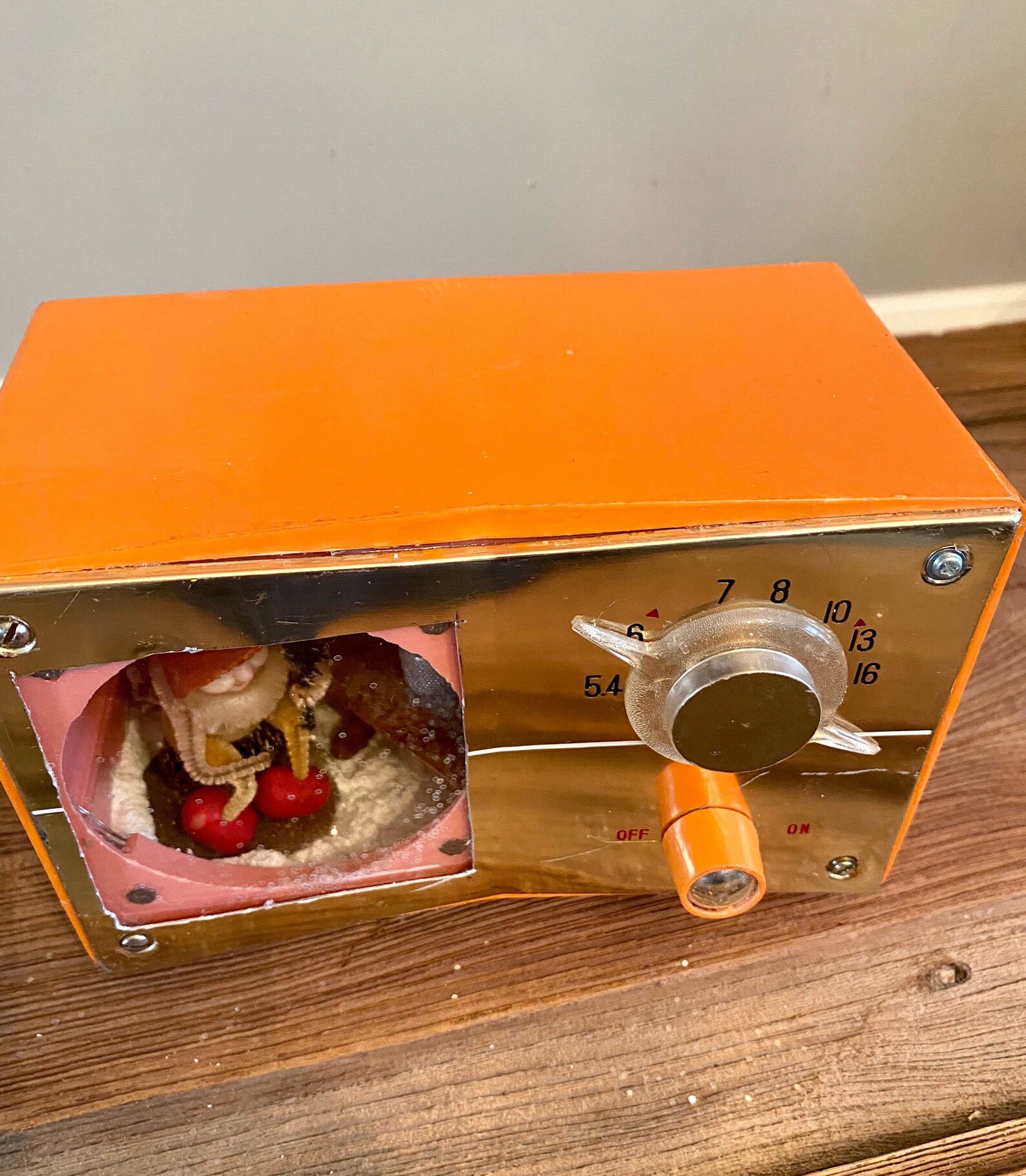 WOW Fantastic Vintage Clock Radio Decor With Elf - Etsy