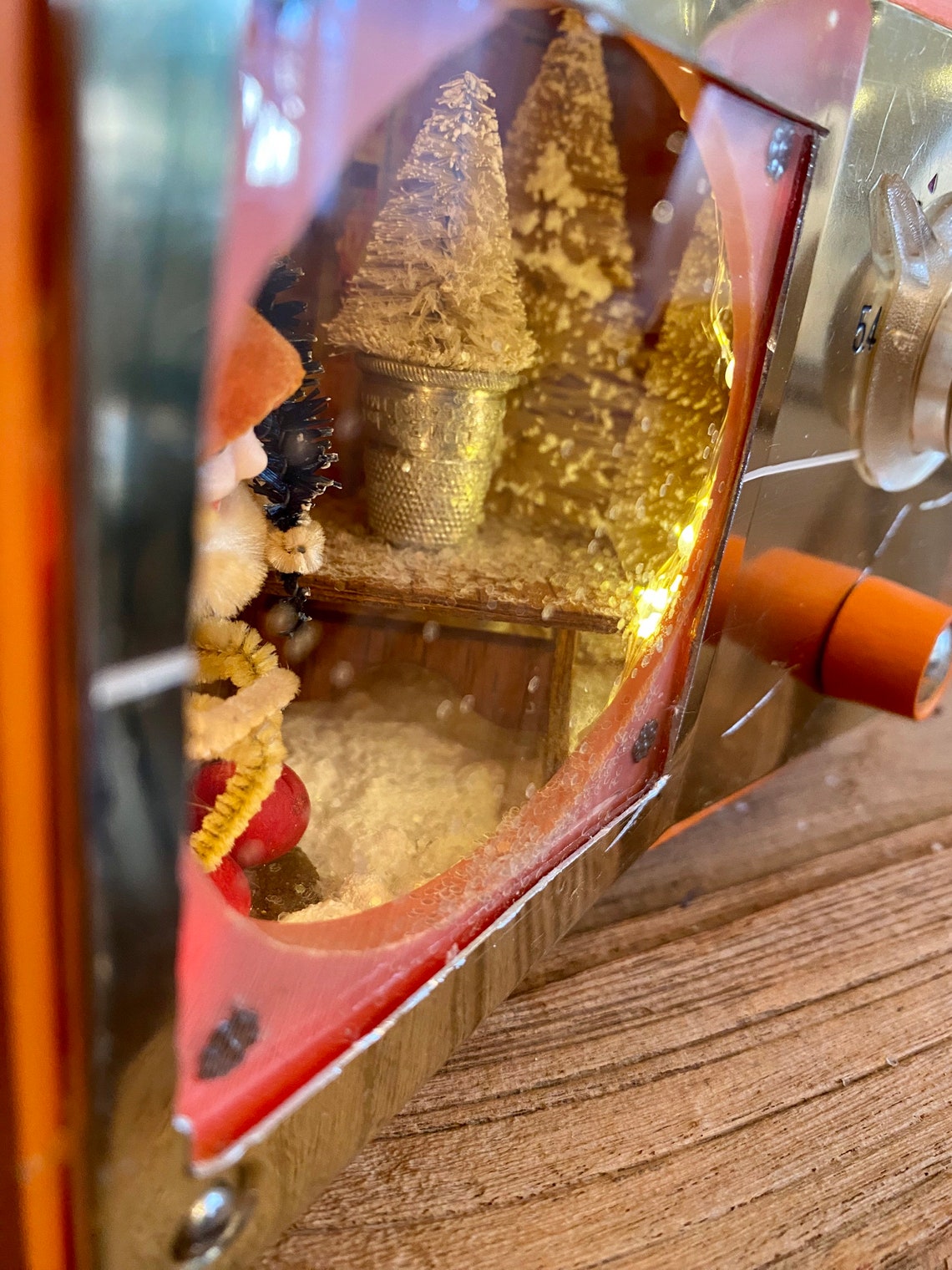 WOW Fantastic Vintage Clock Radio Decor With Elf - Etsy