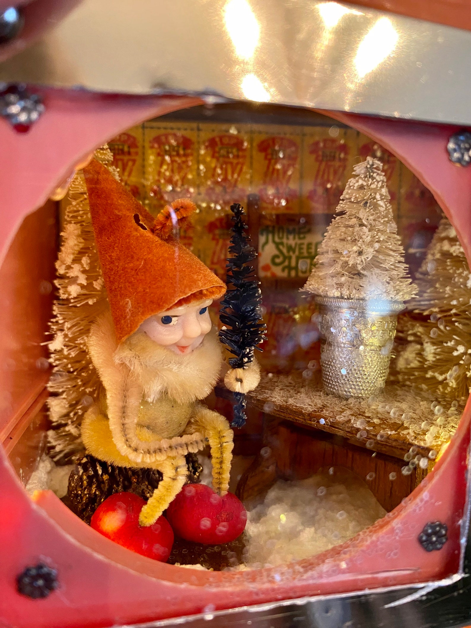 WOW Fantastic Vintage Clock Radio Decor With Elf - Etsy