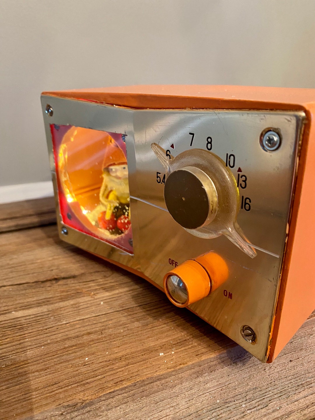 WOW Fantastic Vintage Clock Radio Decor With Elf - Etsy