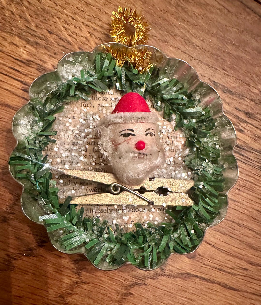 Fun Spun Cotton Head Santa Ornament - Etsy