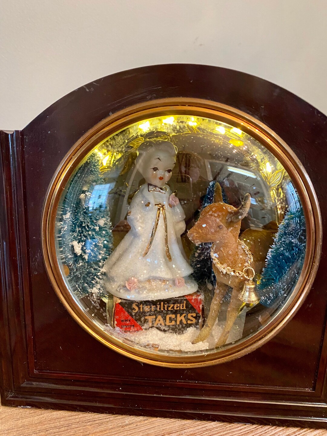 Vintage Special Angel Bakelite Clock Diorama - Etsy