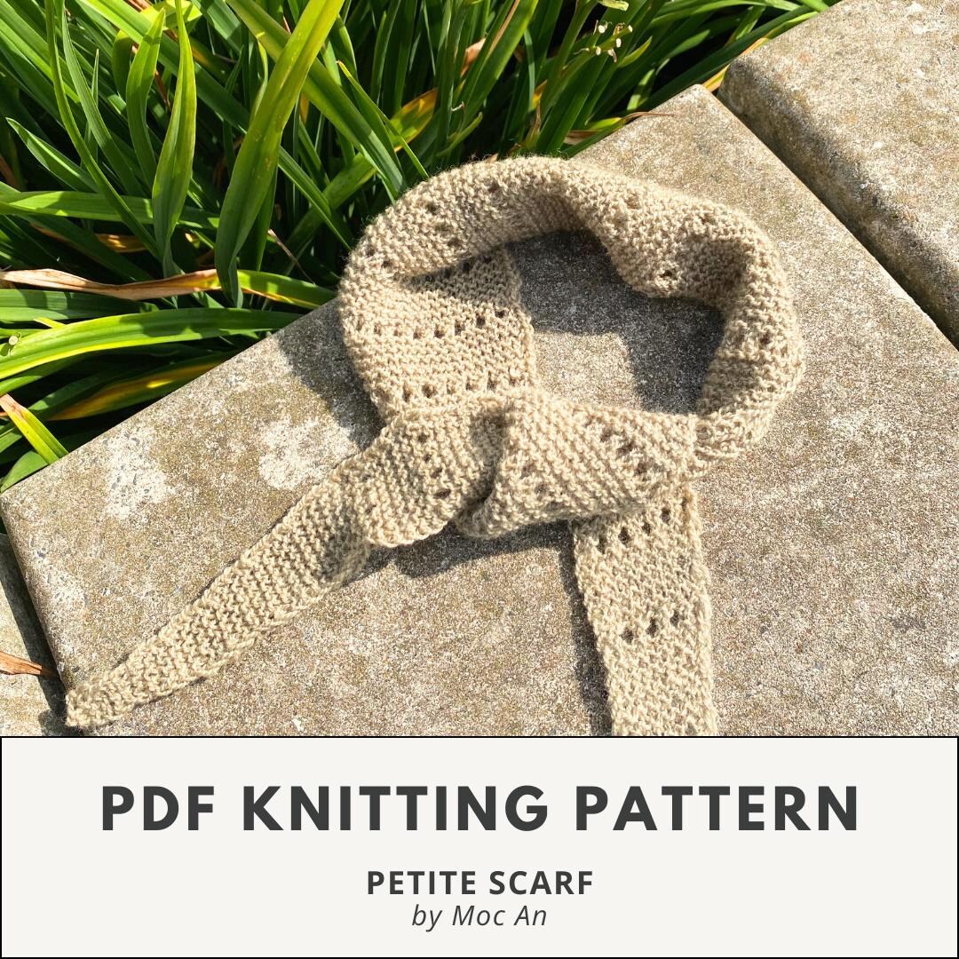 CROISSANT | Petite Scarf - Knitting Pattern/ Small Scarf/ Headband ...