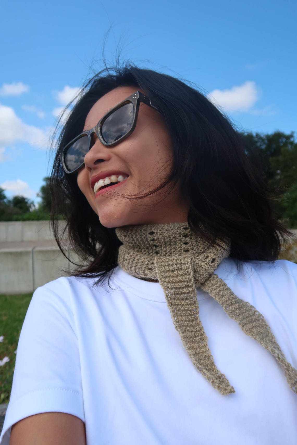 CROISSANT | Petite Scarf - Knitting Pattern/ Small Scarf/ Headband ...