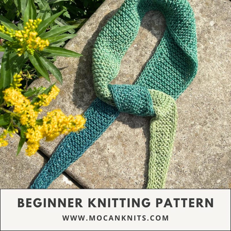 Knit Scarf Sophie Pattern - Etsy