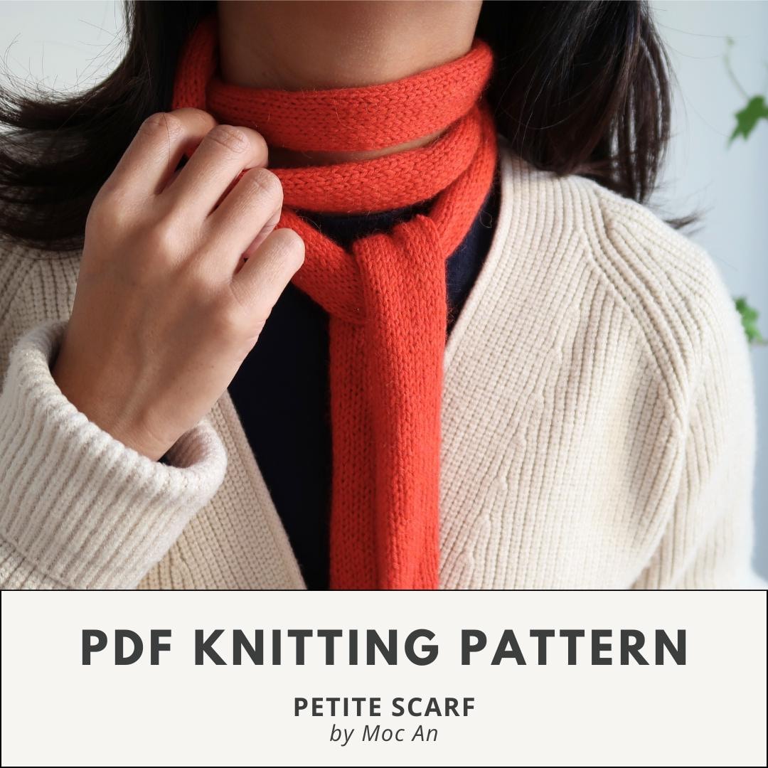 MINI SCARF - Easy Knitting Pattern | Simple Scarf Pattern | Beginner ...