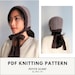 CROISSANT | Petite Scarf - Knitting Pattern/ Small Scarf/ Headband ...