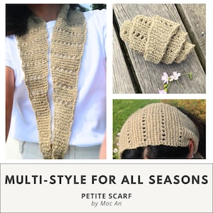 CROISSANT | Petite Scarf - Knitting Pattern/ Small Scarf/ Headband ...