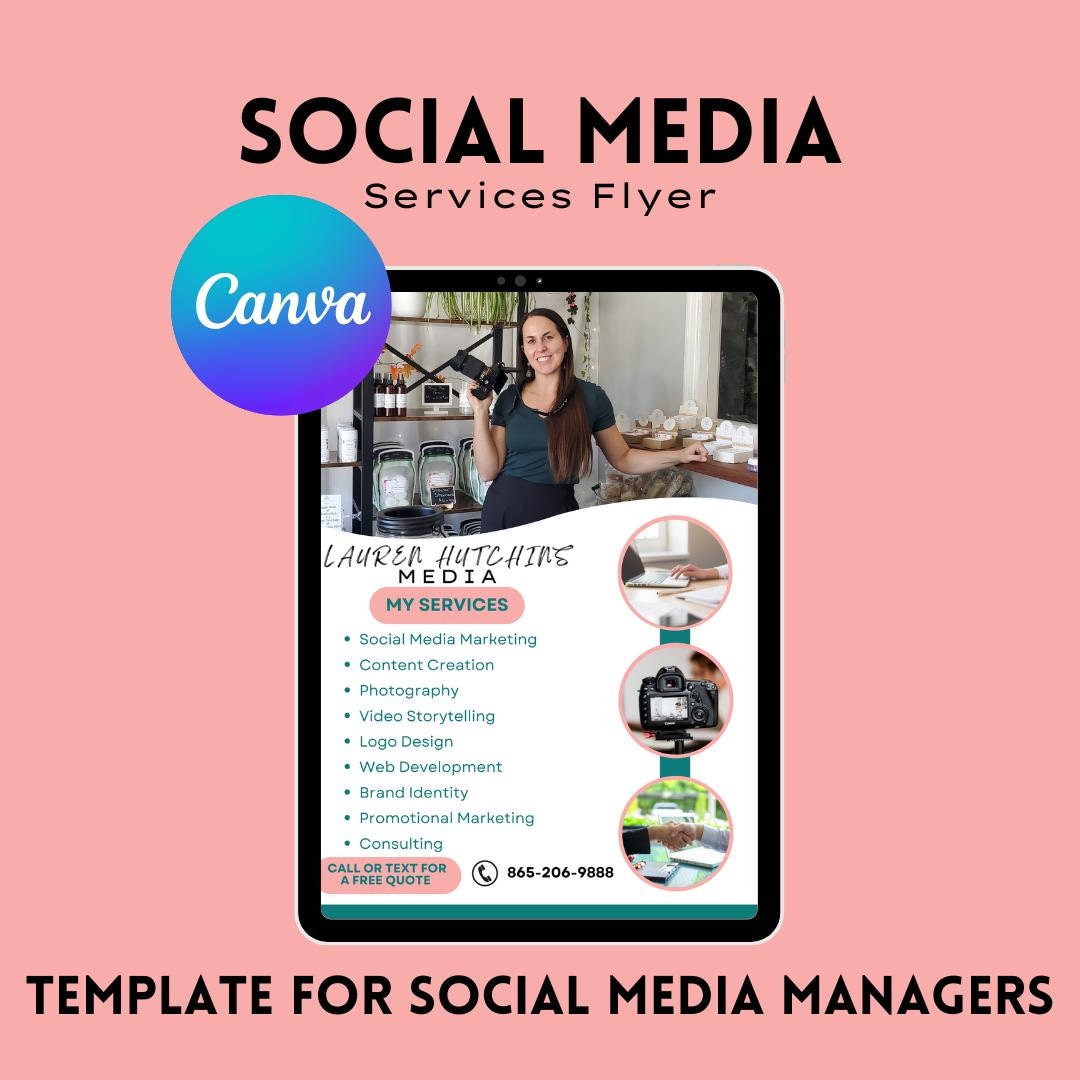 Services Flyer for Social Media Managers | Digital Marketing Services ...