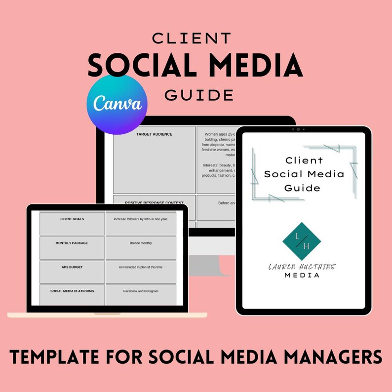 Client Social Media Guide for Social Media Managers | Planning Guide ...