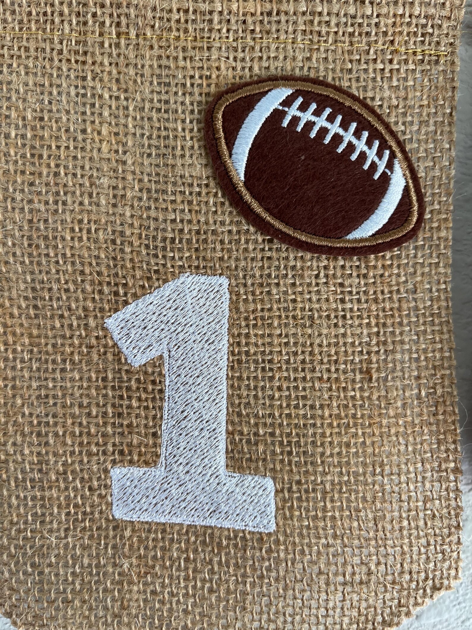Football (first Down) 1st Birthday Highchair Banner - Etsy