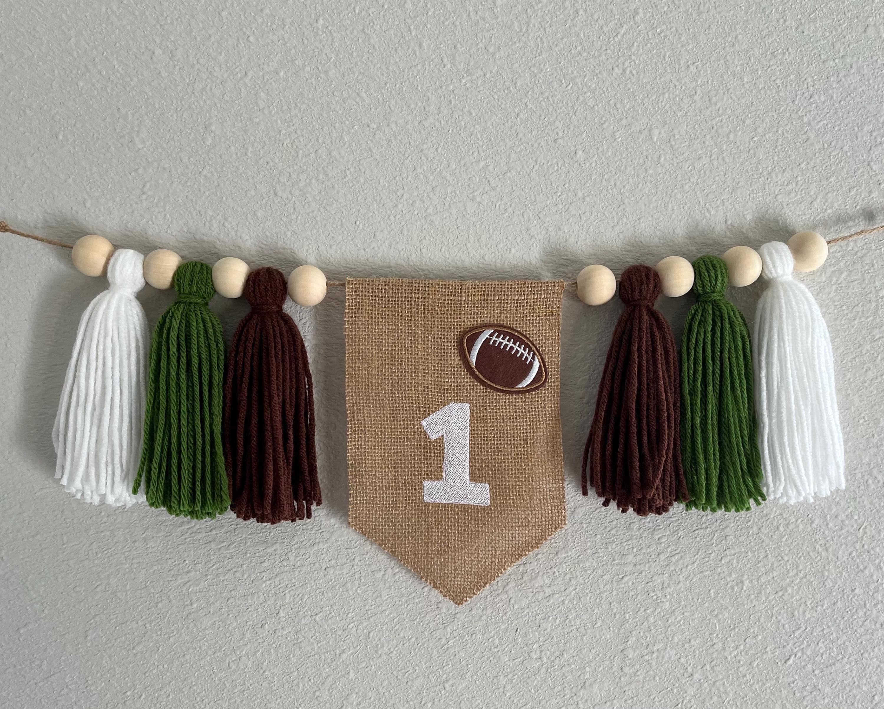 Football (first Down) 1st Birthday Highchair Banner - Etsy
