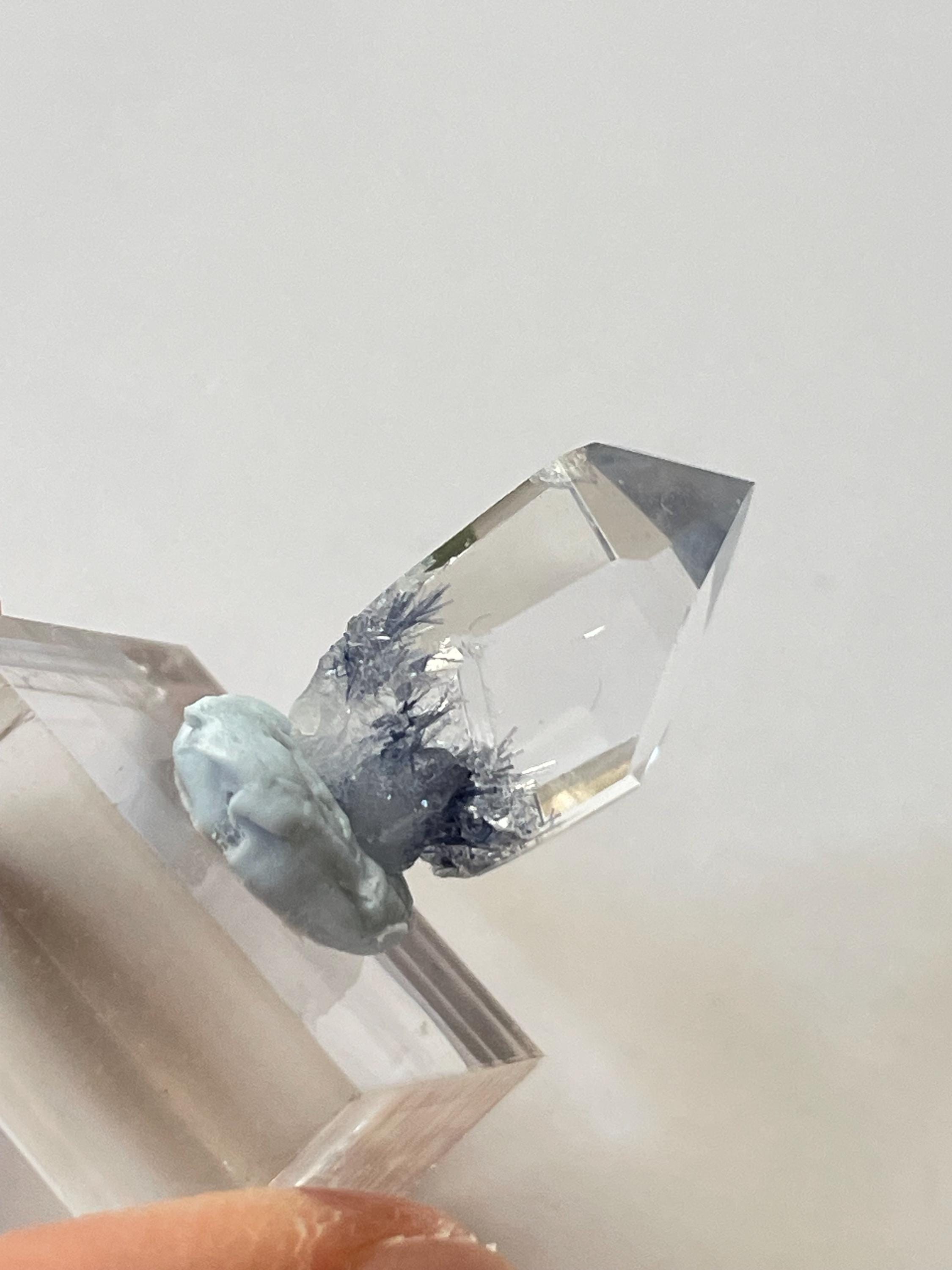 Small Dumortierite in Quartz Specimen Vaca Morta Mine in Bahia, Brazil ...