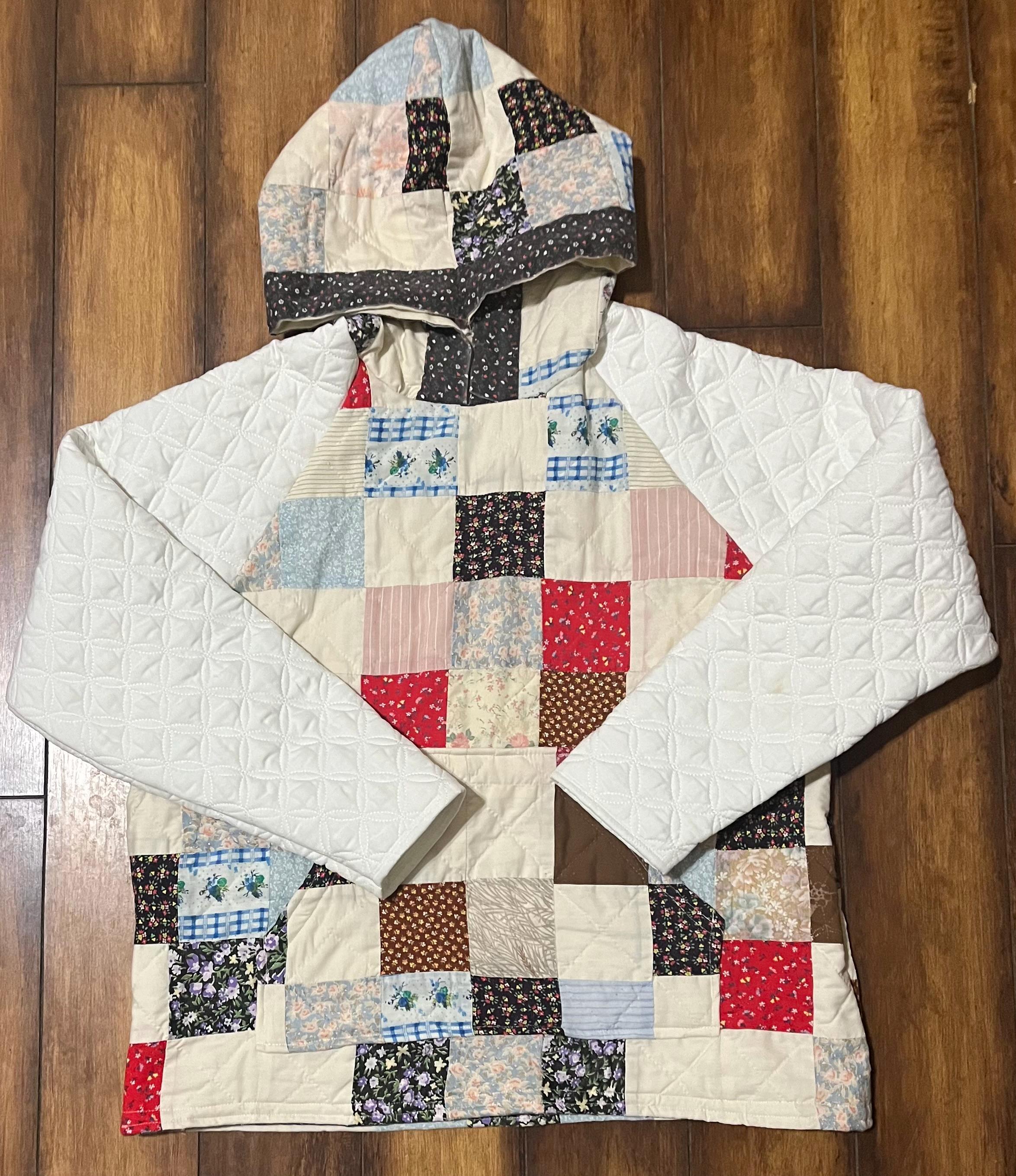 Handmade Quilted Hoodie - Etsy