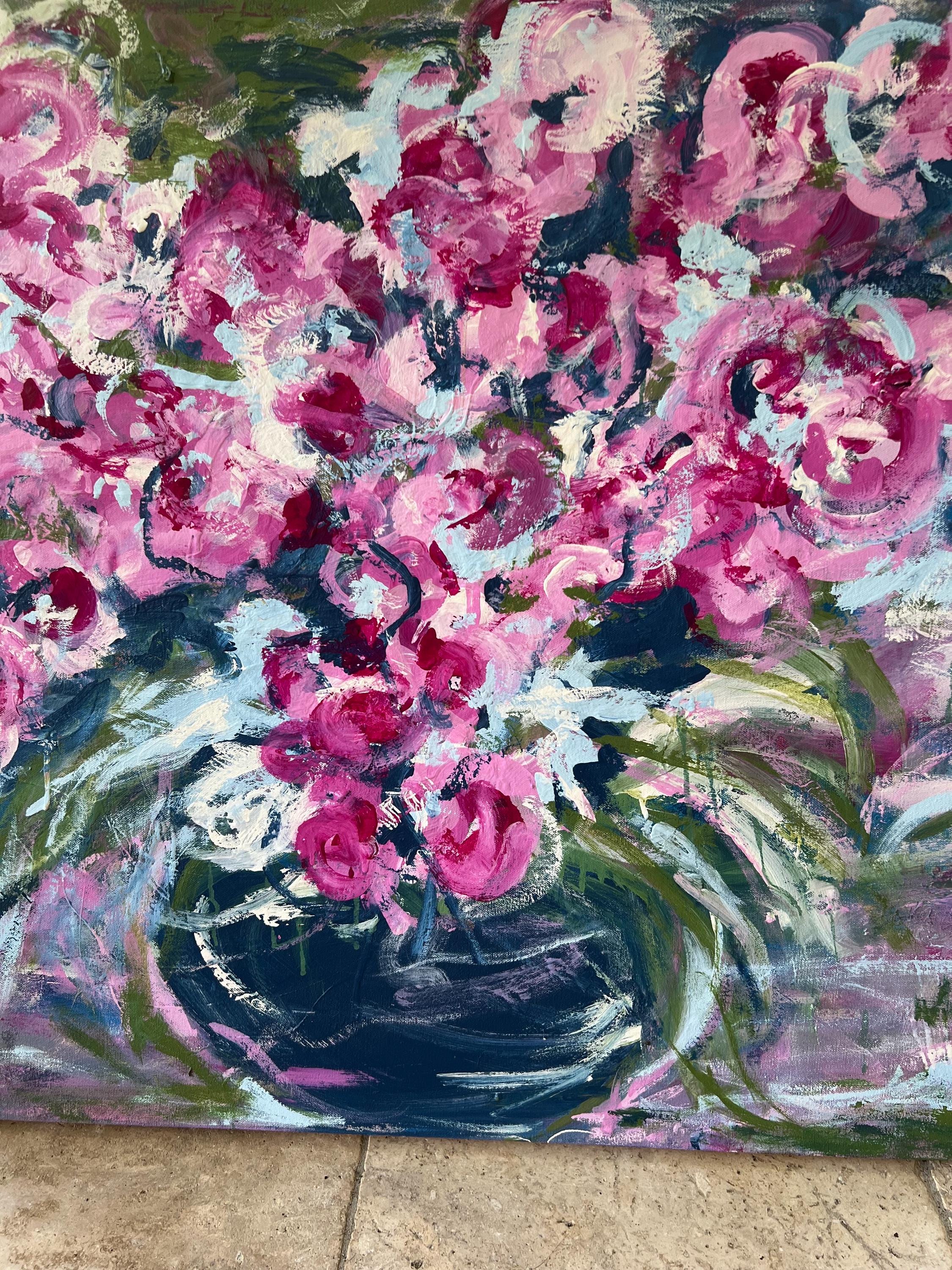 Singapore Sling, Orchid Original Acrylic Painting on Canvas, Wall Art ...