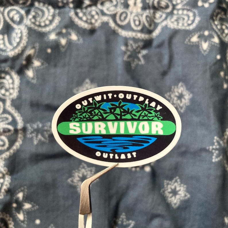 Survivor Logo Inspired Stickers - Etsy