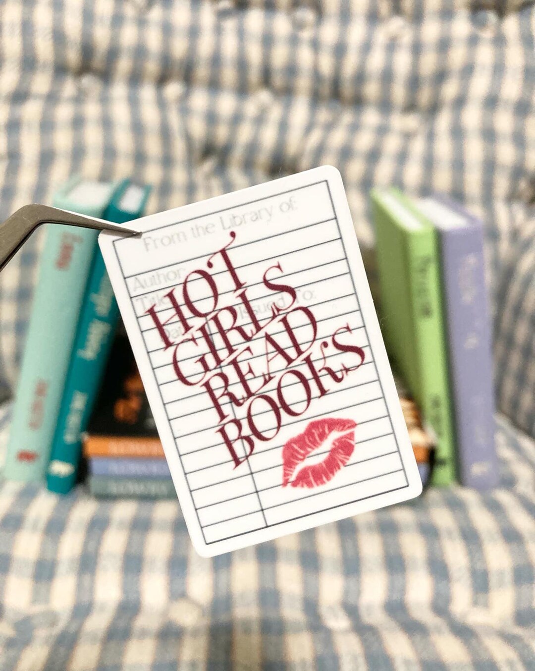 Hot Girls Read Books Sticker - Etsy