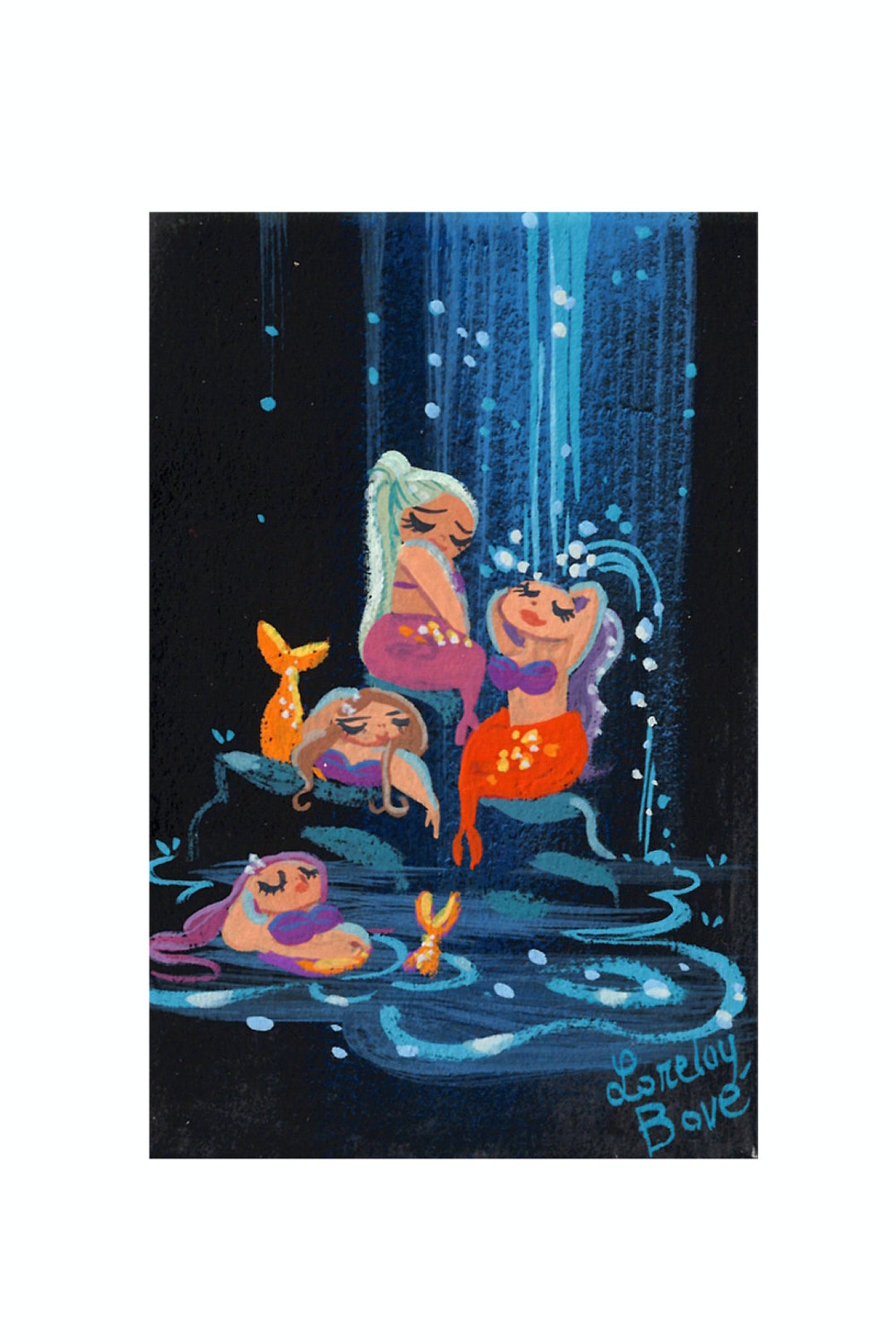 Curvey Mermaid Bath Time - Etsy