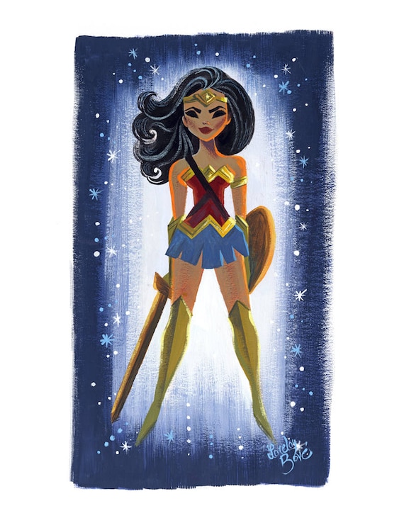 Wonder Woman Poster Print | Etsy