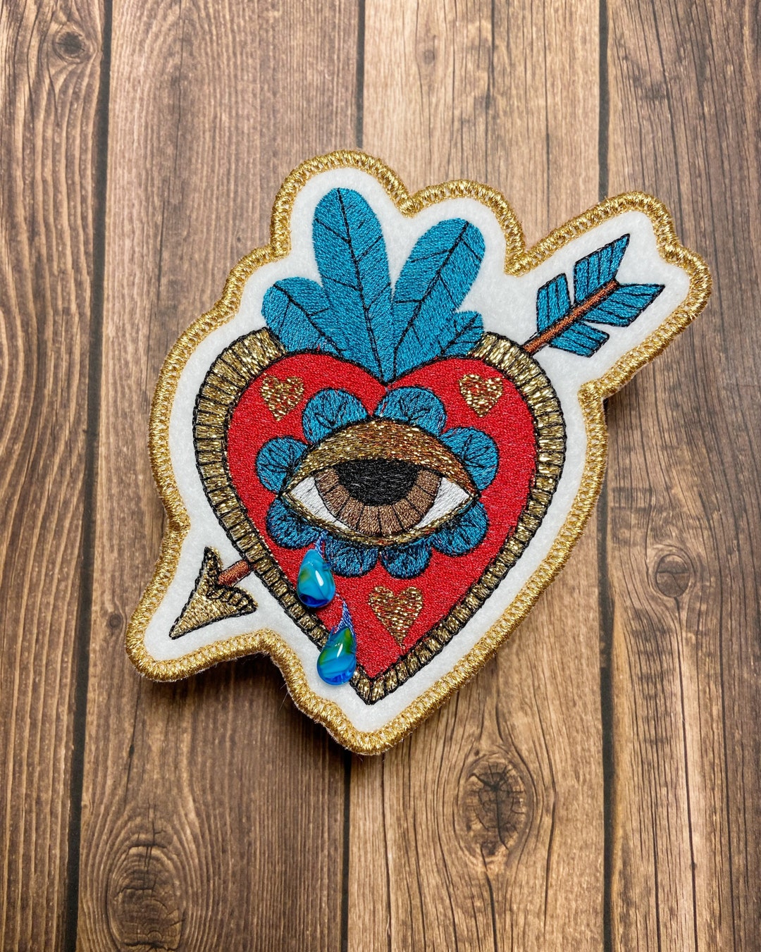 Handmade Weeping Heart Patch - Etsy