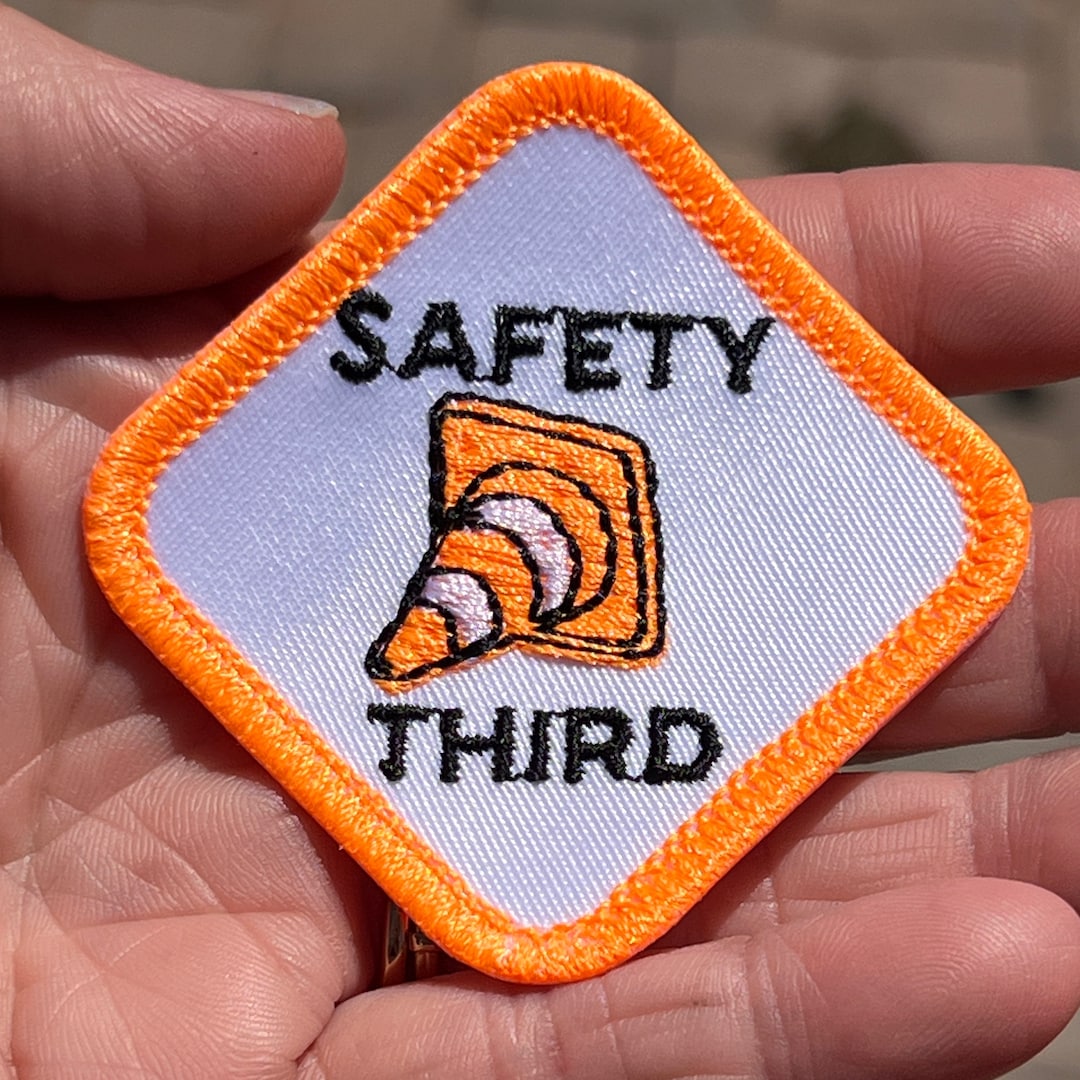 Burner De/merit Badge SAFETY THIRD, Iron-on - Etsy