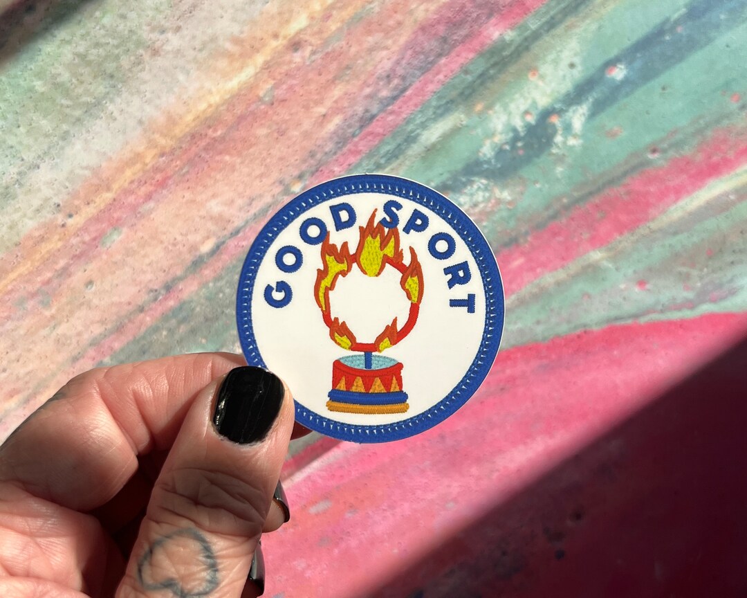 Good Sport Burner De/merit Badge STICKER - Etsy