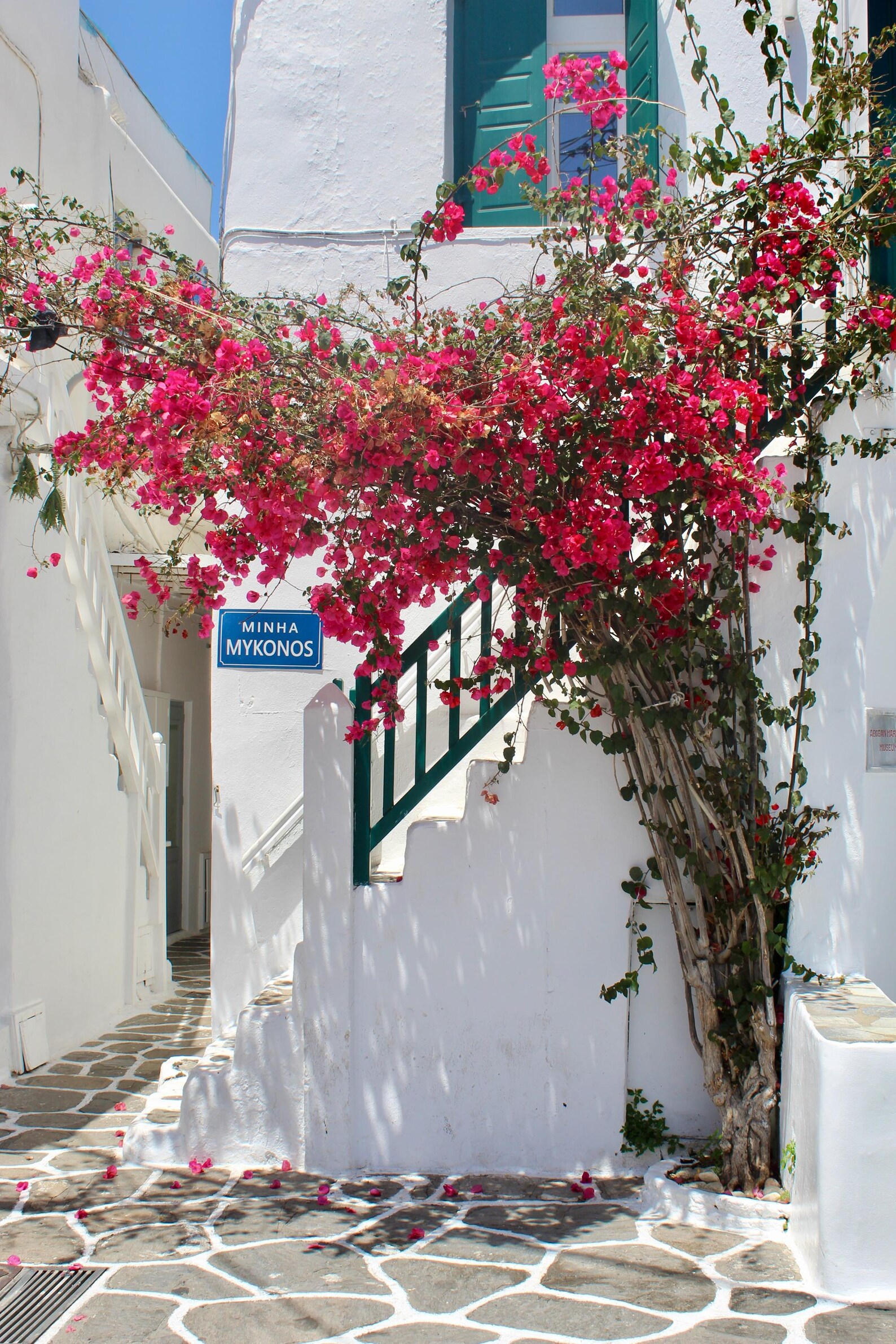 Digital Download - Mykonos Photo With White Building, Mykonos Sign, and ...