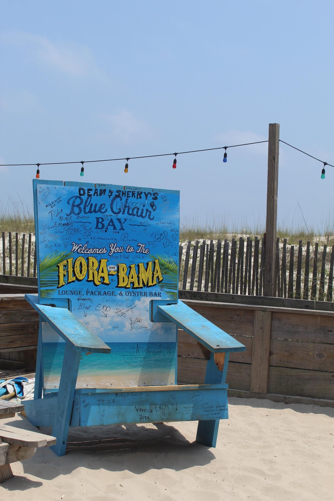 Iconic Big Blue Flora-bama Beach Chair (digital Download) - Etsy