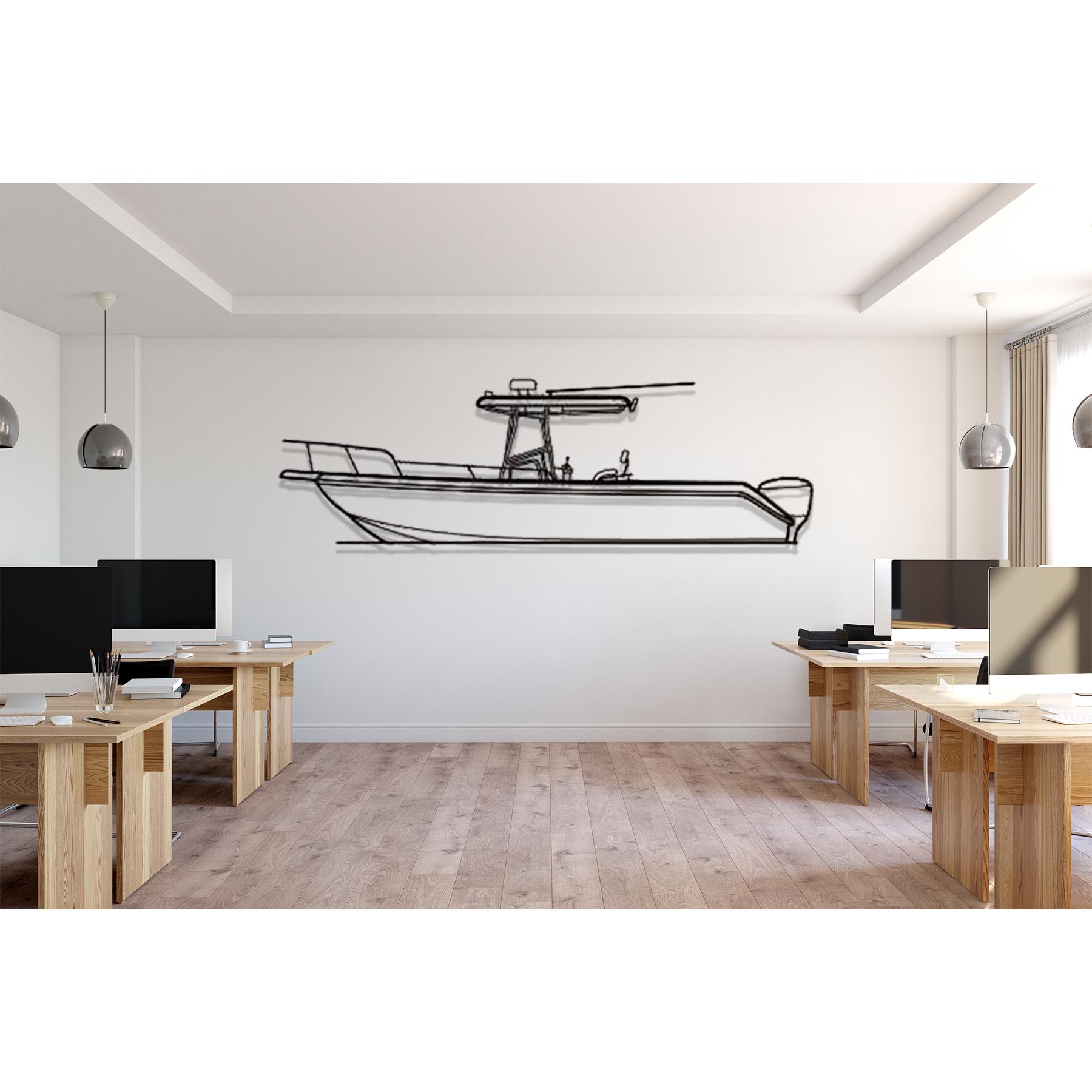 Boston Whaler 26 Outrage Boat Silhouette Metal Wall Art, Sailboat ...