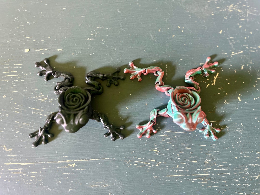 Frog Rose Fidget Toy 3D Printed - Etsy