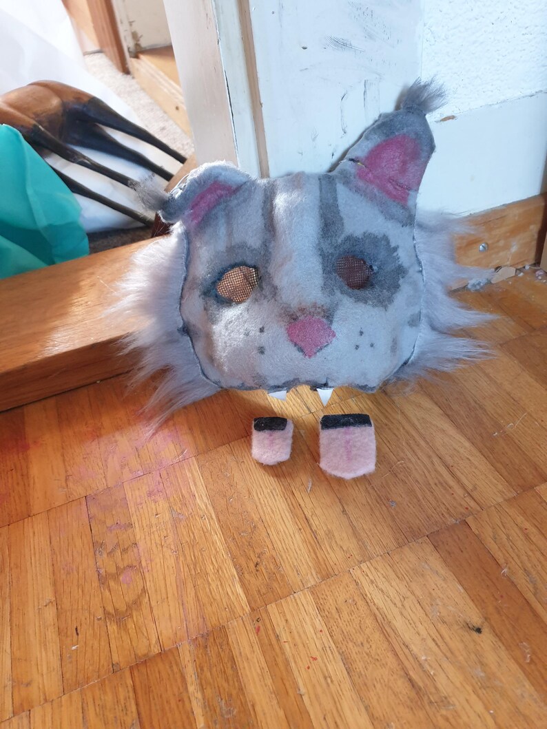 Hq Lynx Mask: Bendable Ears and 2 Remofeble Tonges!.very Cute Made Out ...