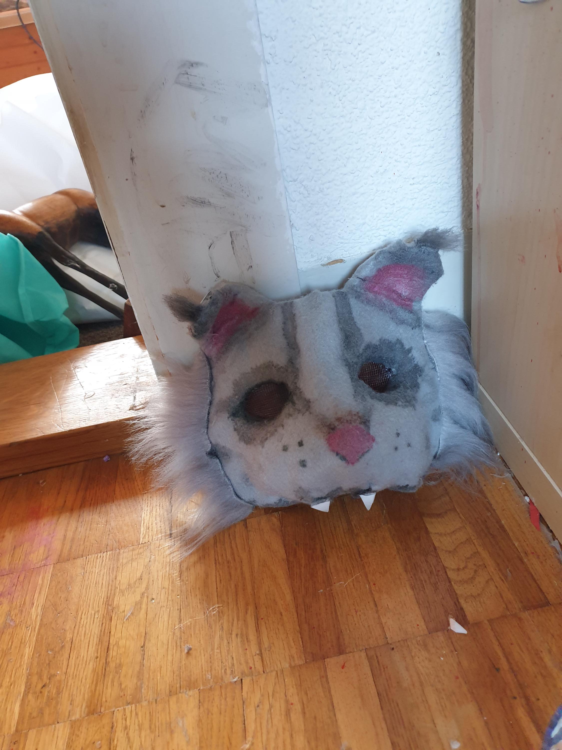 Hq Lynx Mask: Bendable Ears and 2 Remofeble Tonges!.very Cute Made Out ...