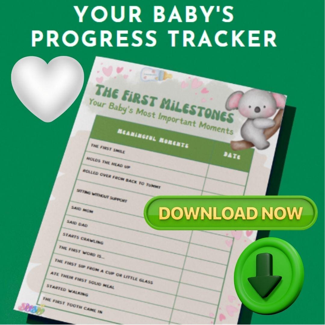 Infant Developmental Milestones Tracker English, Baby Milestones Log ...