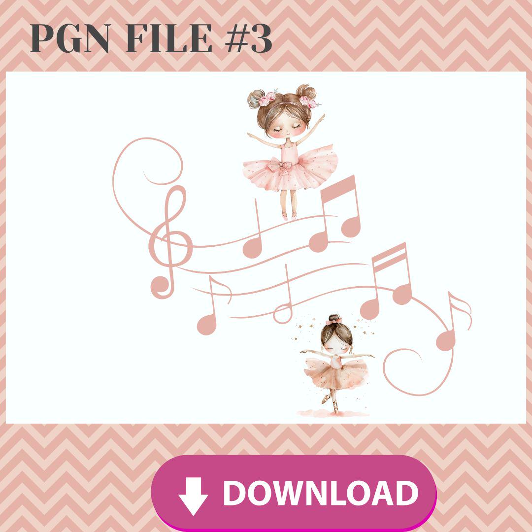 3 Dance Clipart PGN - Ballet Clip Art for T-shirt, Wall Art, Party ...