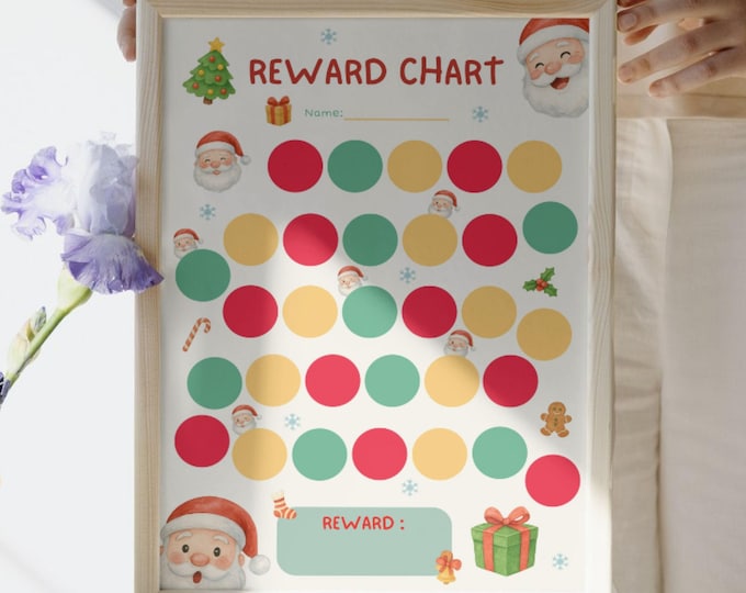 Printable Santa Reward Chart: Holiday Behavior Tracker (PDF) - Etsy Canada