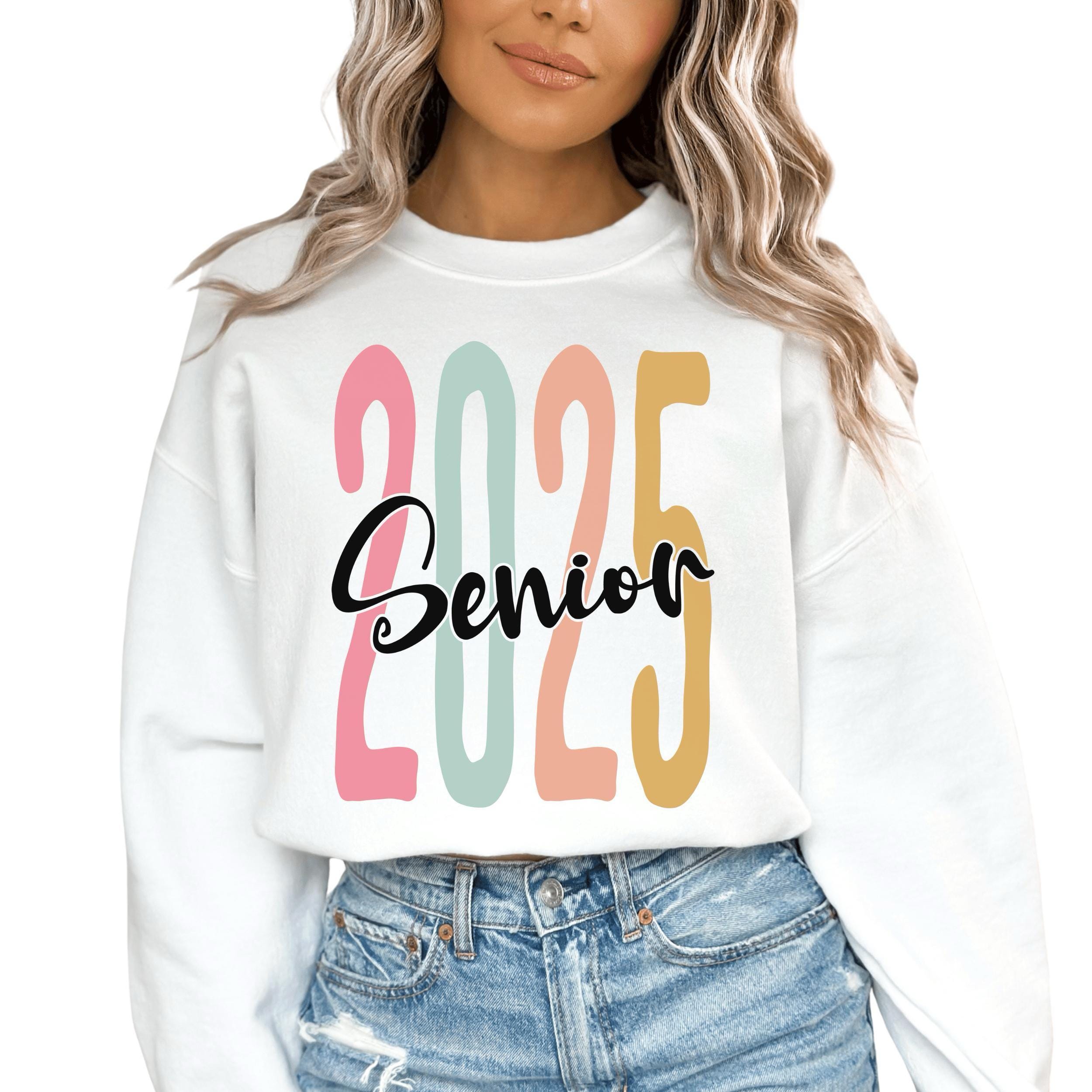 Pastel Senior 2025 Sweatshirt, Senior 2025 Sweater, Class of 2025 ...