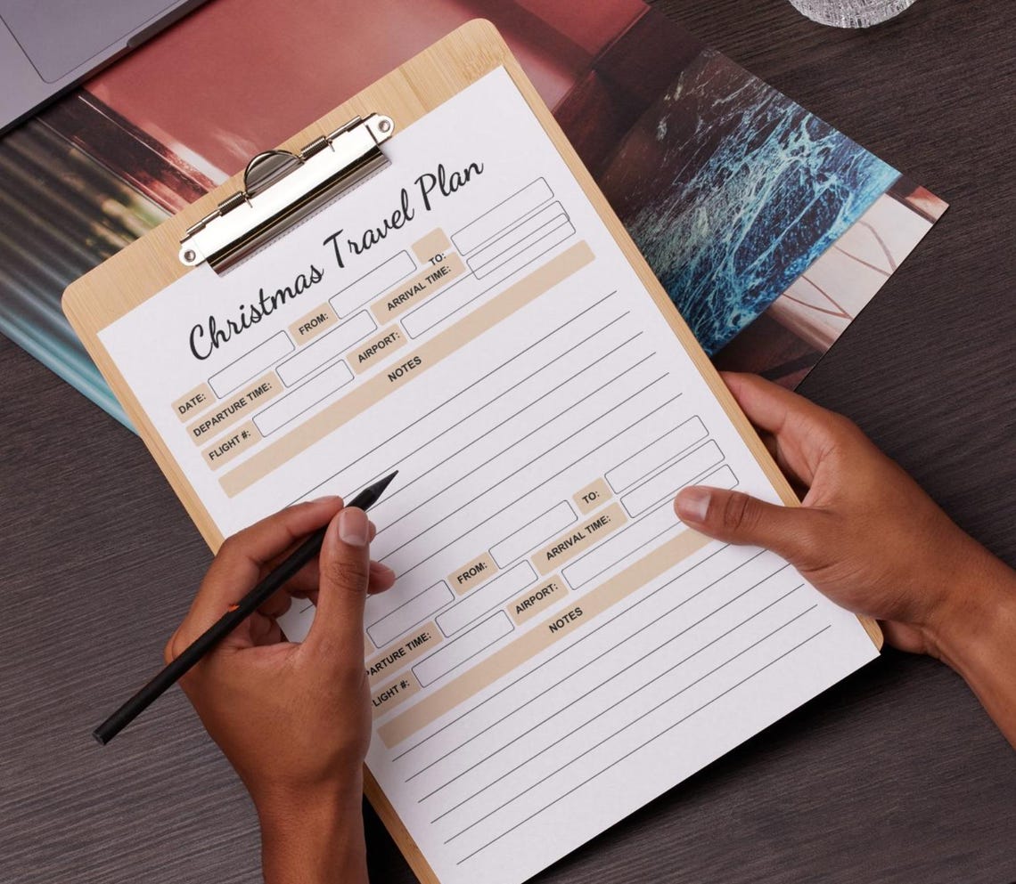 Christmas Planner, Holiday Organizer, Festive Planner, Xmas Schedule ...