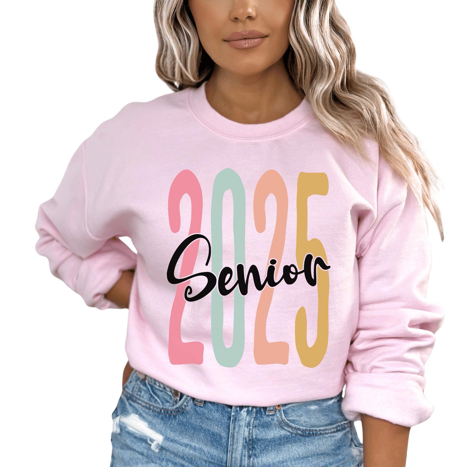 Pastel Senior 2025 Sweatshirt, Senior 2025 Sweater, Class of 2025 ...