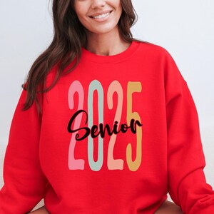 Pastel Senior 2025 Sweatshirt, Senior 2025 Sweater, Class of 2025 ...