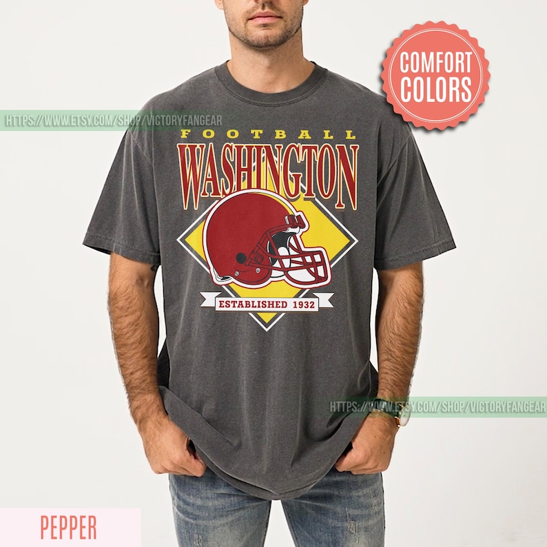 Washington Football Vintage Style Comfort Colors T-shirt,washington ...