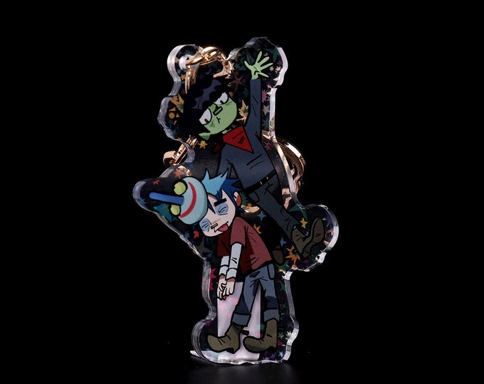 Gorillaz 2D and Murdoc Keychain - Etsy