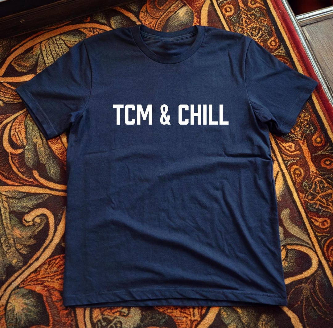 TCM & Chill Tee: Minimalist Movie Lover T-shirt - Etsy