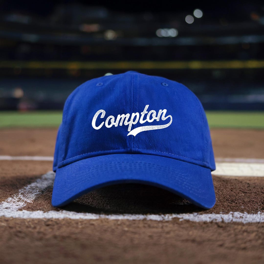 LA Dodgers Inspired Compton Baseball Cap - Adjustable Cotton Hat - Etsy
