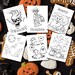 Printable Spooky Cute Halloween Coloring Pages, Digital Coloring ...