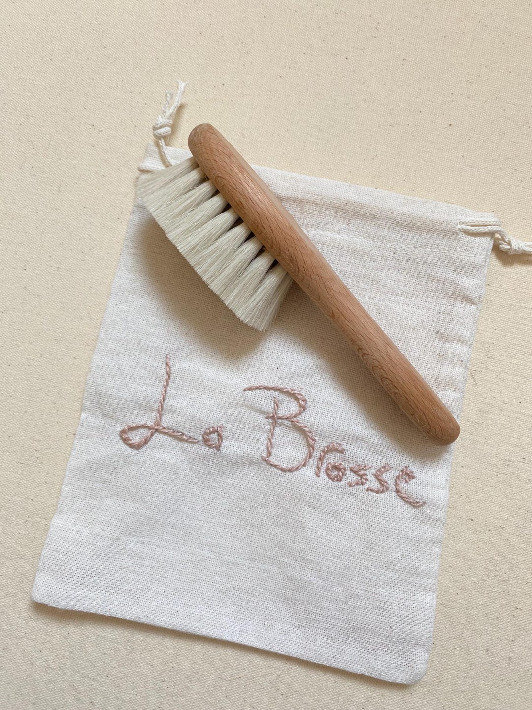 Handmade Natural Goathair Brush With Embroidered Bag, Wood Body Brush ...
